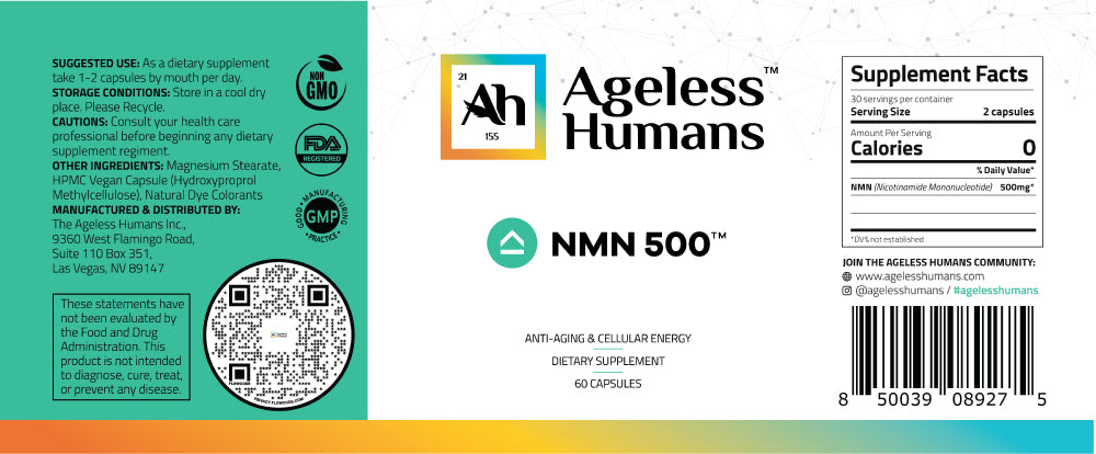 Premium NMN Capsules for Enhanced Longevity | 250MG NMN Per Capsule ...